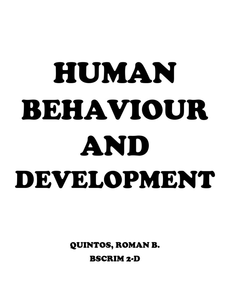 Human Behaviour and Development SB | PDF | Developmental Psychology ...