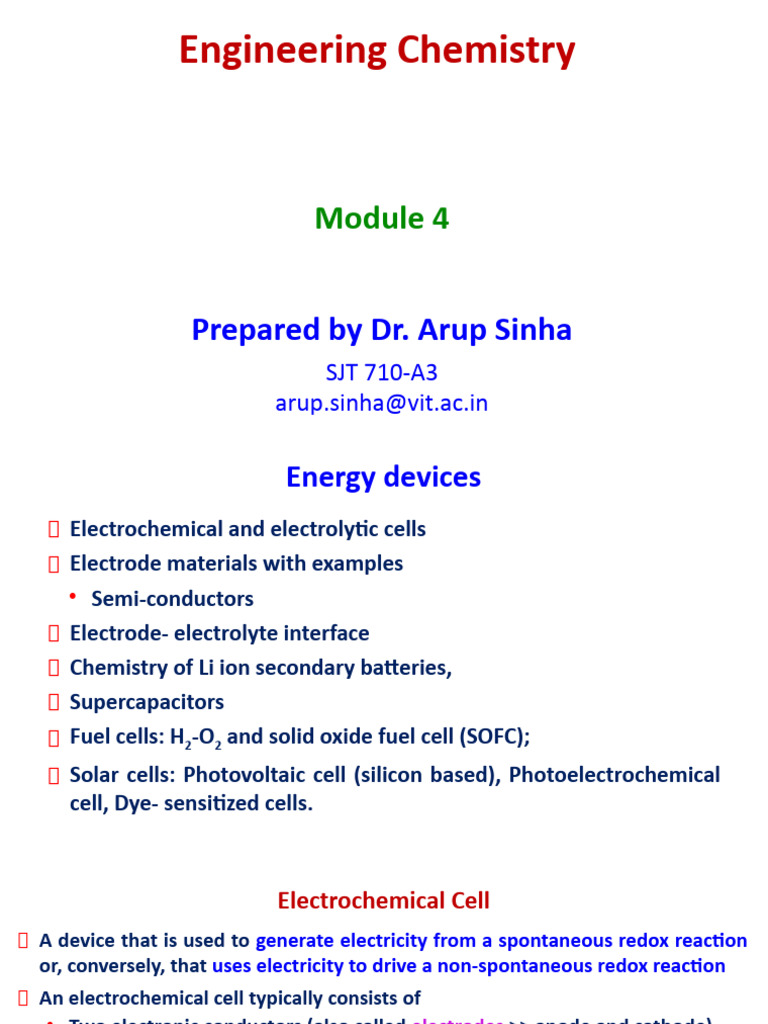 Module-4 | PDF | Lithium Ion Battery | Semiconductors