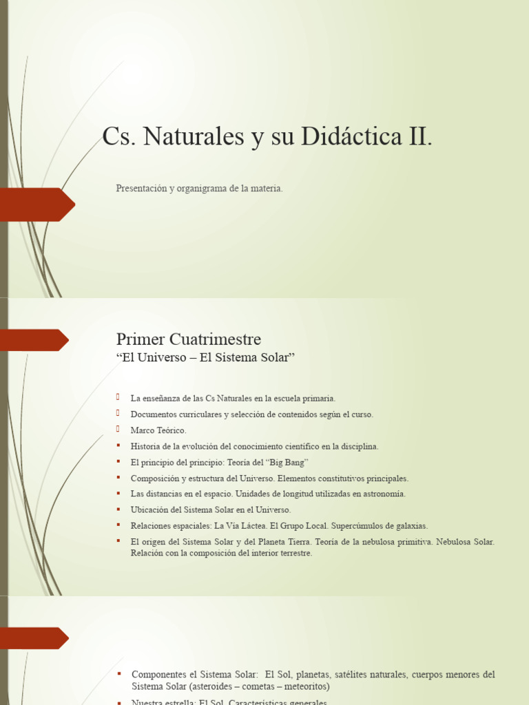 CLASE 1 Presentación de La Materia. | PDF