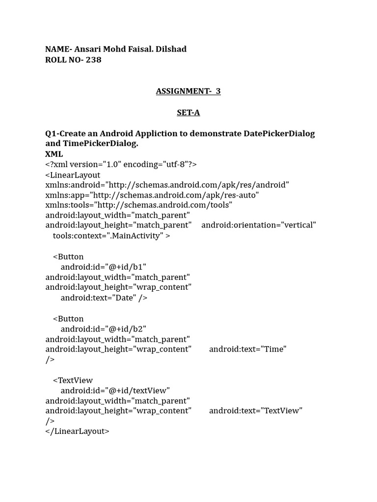 Andrioid Programming | PDF | Android (Operating System) | Application Software