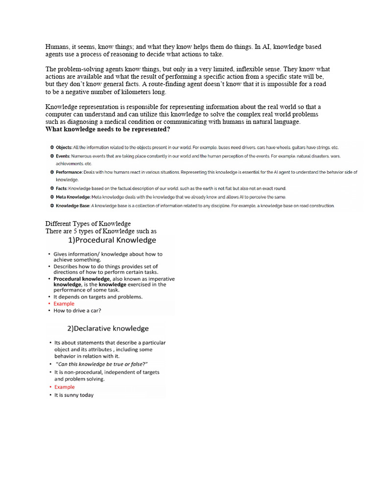 Knowledge Representation | PDF | Knowledge Representation And Reasoning | Cognitive Science