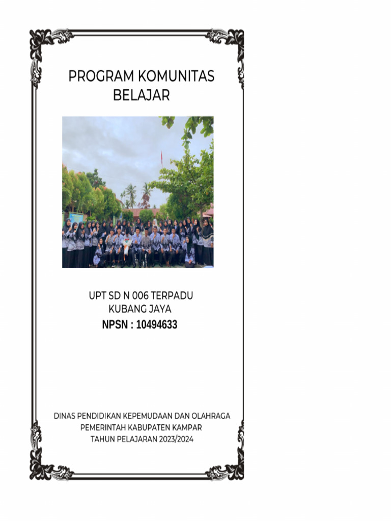 Contoh Laporan Kombel Pdf 1 Pdf