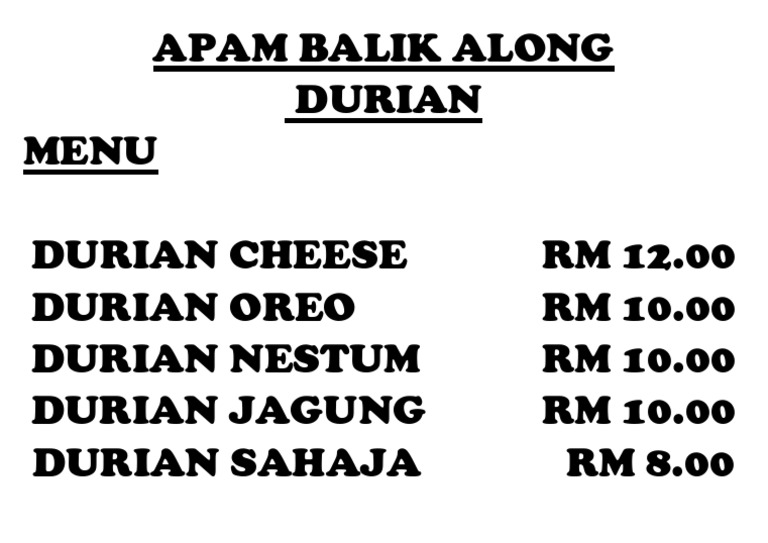 Apam Balik Along | PDF