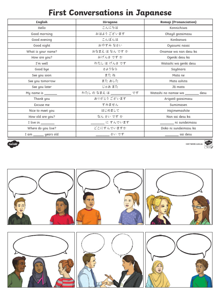 JP t2 L 339 First Conversations in Japanese Japaneseenglish - Ver - 1 | PDF