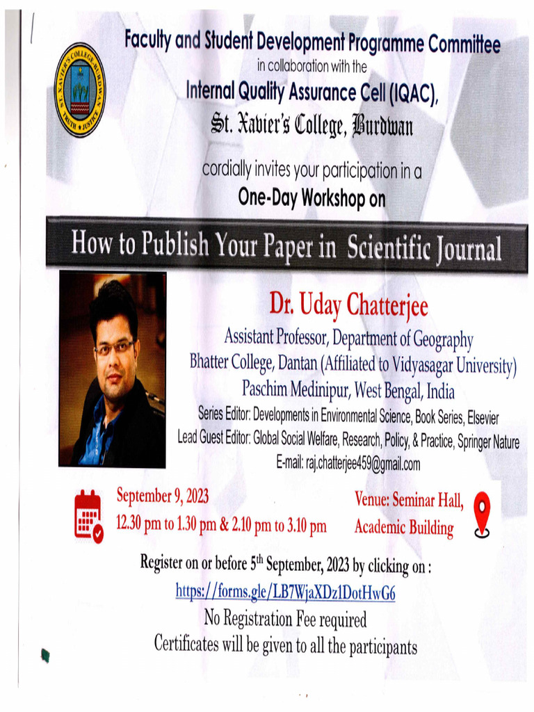 Faculty and Student Development Programme | PDF