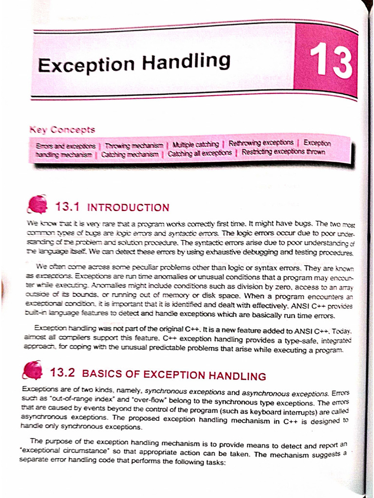 C++ Module 5 - Exception Handling | PDF