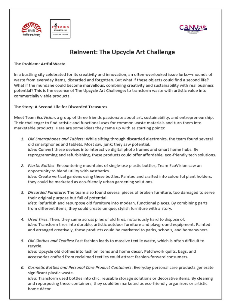 ReInvent Case Study | PDF | Waste | Economy And The Environment