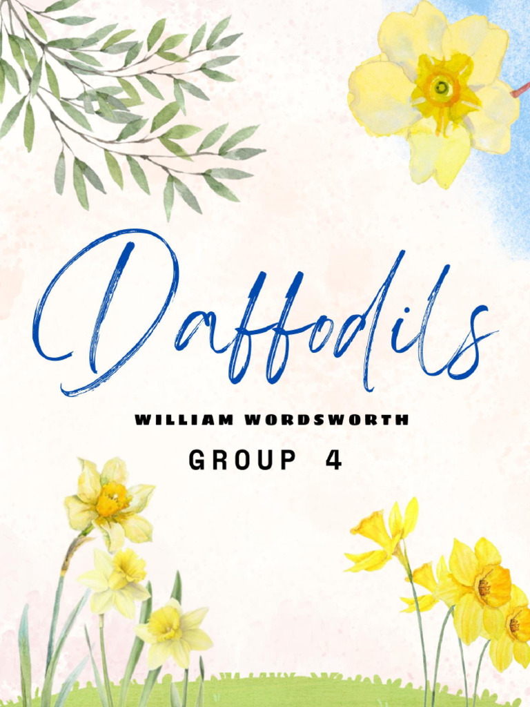 DAFFODILS | PDF | William Wordsworth