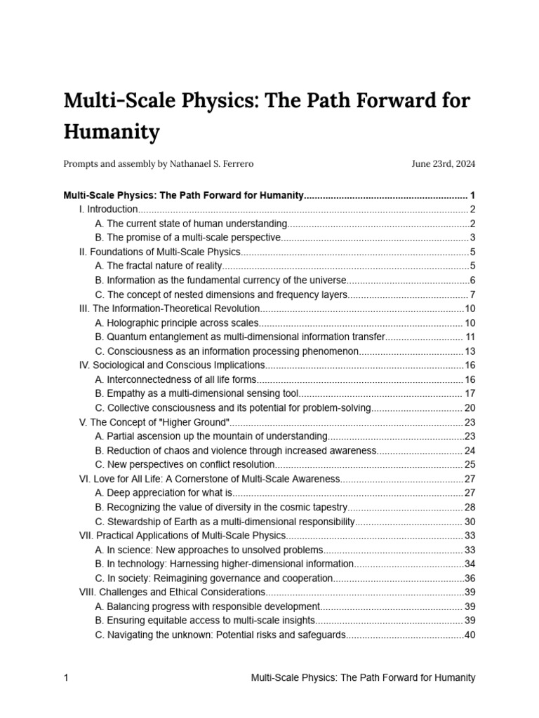 Multi-Scale Physics for Humanity's Future | PDF | Consciousness | Empathy