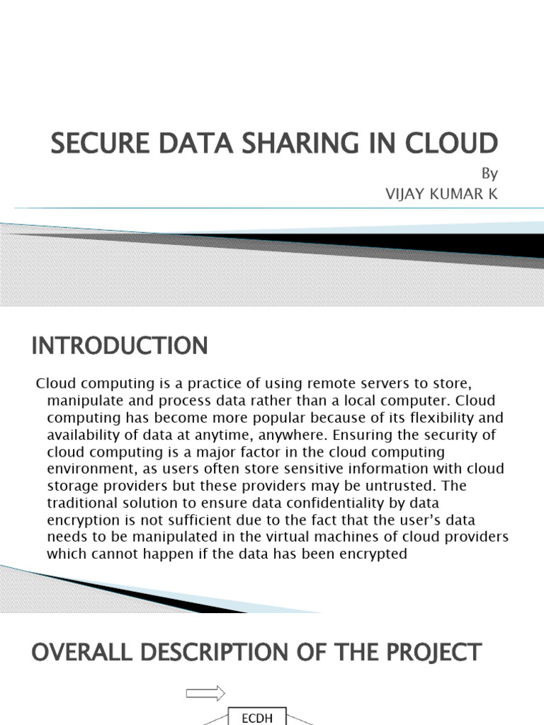 Presentation Vijay K | Download Free PDF | Cloud Computing | Encryption