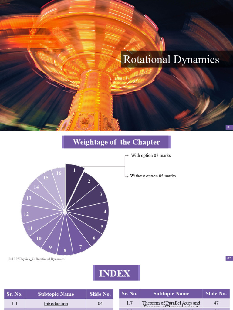 01 Rotational Dynamics | Download Free PDF | Rotation Around A Fixed Axis | Acceleration