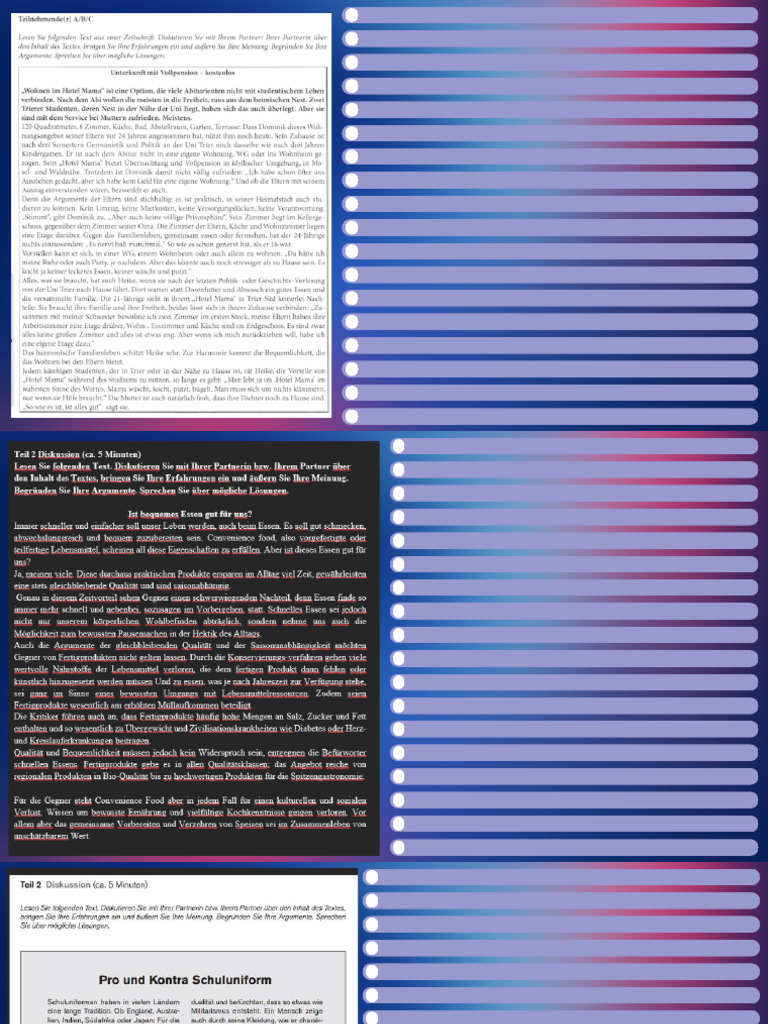 Telc Exam Teil 2 | PDF