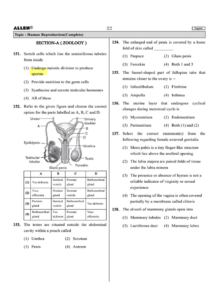 Zoology Practice Paper | PDF