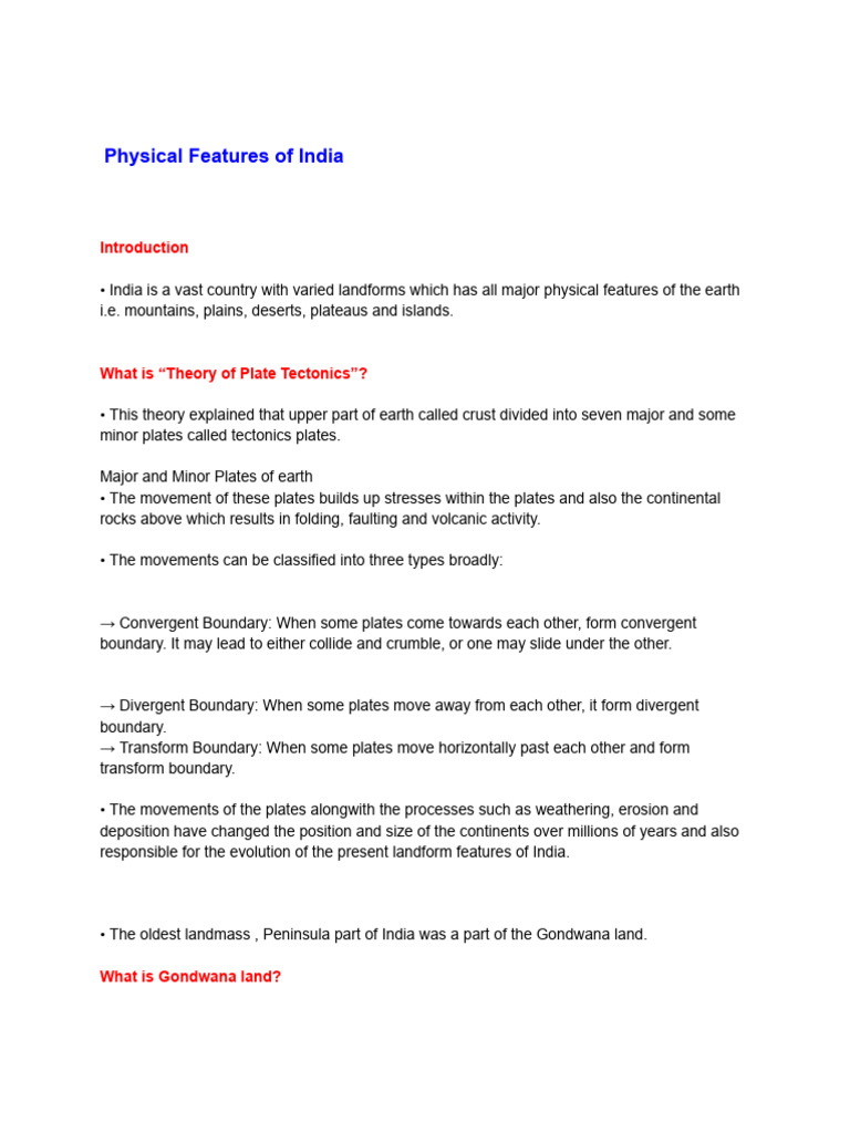 Class 9th Geography chapter 2nd notes | Download Free PDF | Plate ...