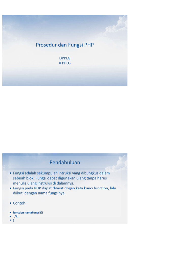 10 - Fungsi PHP | PDF