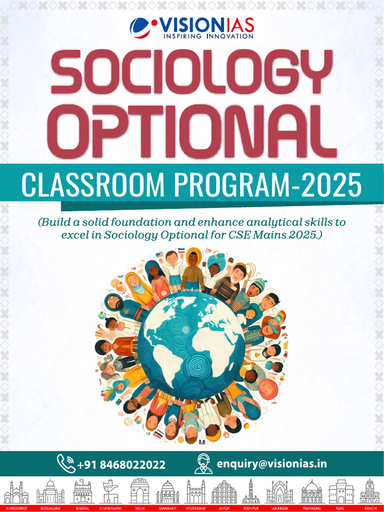 Sociology Optional Classroom Program 2025 | PDF | Sociology | Mentorship