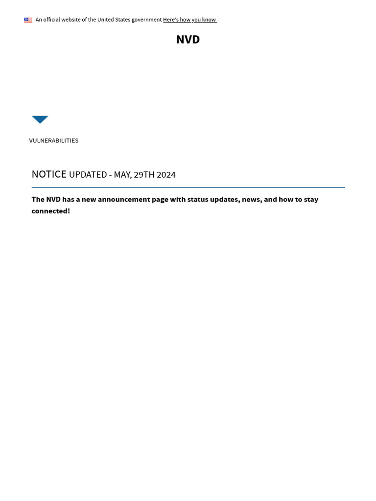 NVD - CVE-2020-19268 | PDF | Vulnerability (Computing) | Crime Prevention
