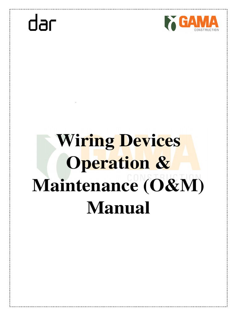 Wiring Devices O&M Manual for Government | PDF | Ac Power Plugs And ...