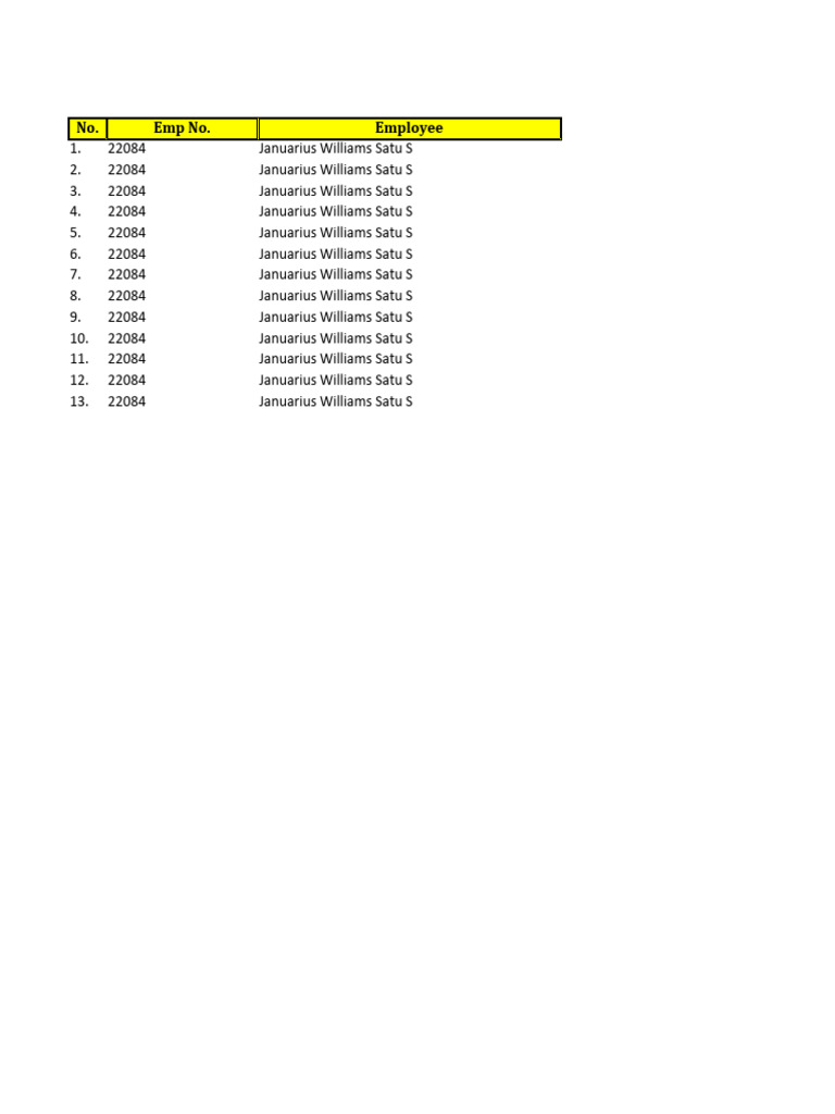 Attendance Report | PDF
