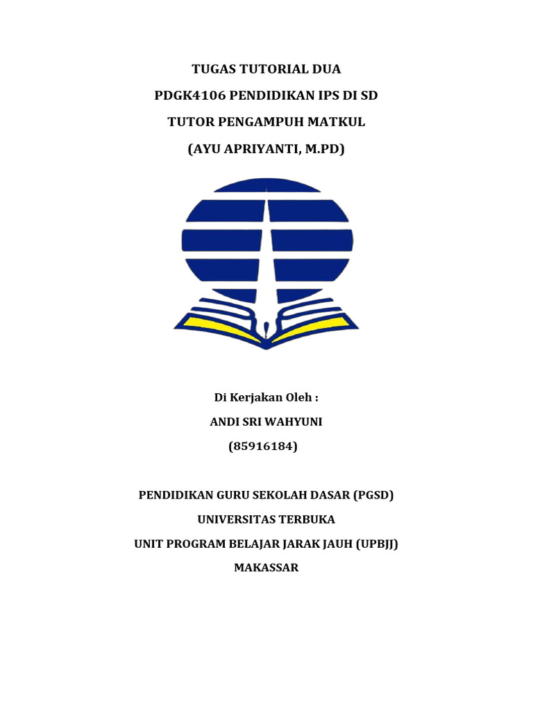 Tugas 2 Pendidikan Ips Di SD (Andi Sri Wahyuni) | PDF | Ilmu Sosial