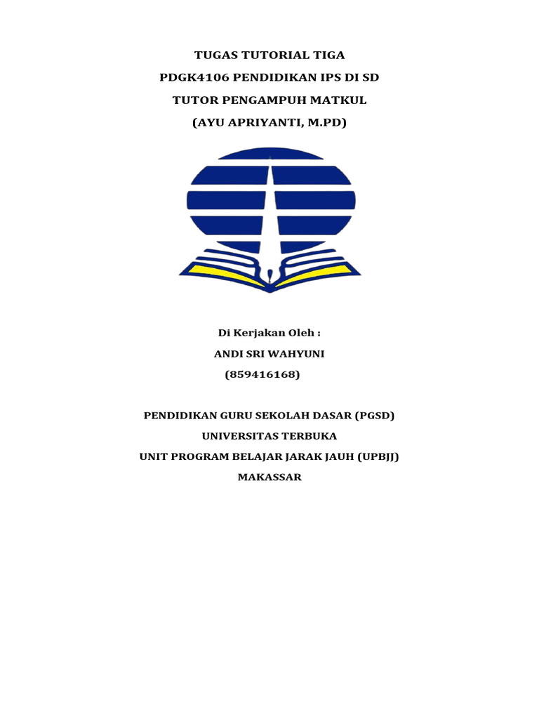 Tugas Tutorial Tiga Pendidikan Ips Di SD | PDF