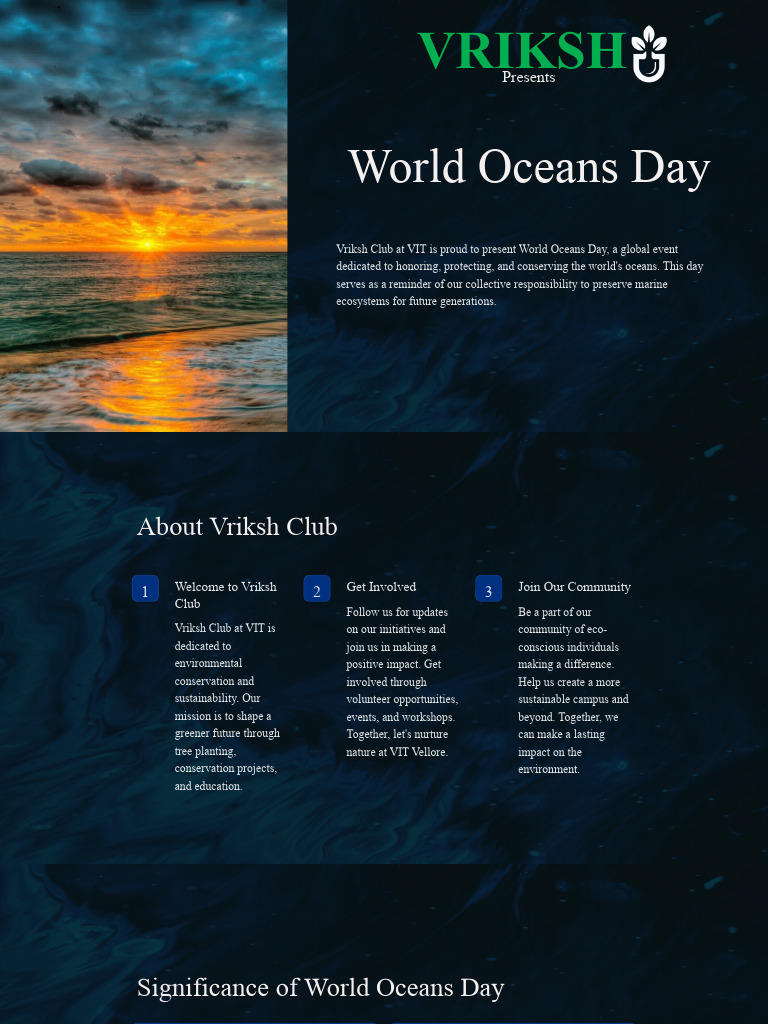 World Oceans Day | PDF | Oceans | Coral