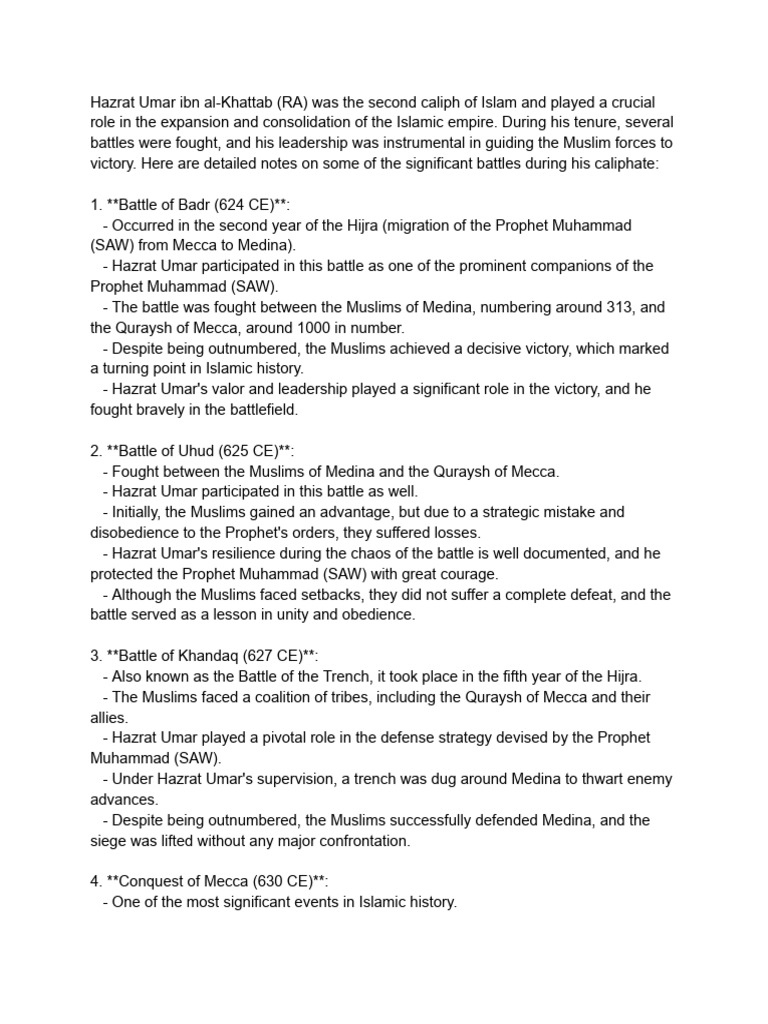 Umar Ibn Al Khattab Pdf Muhammad Umar