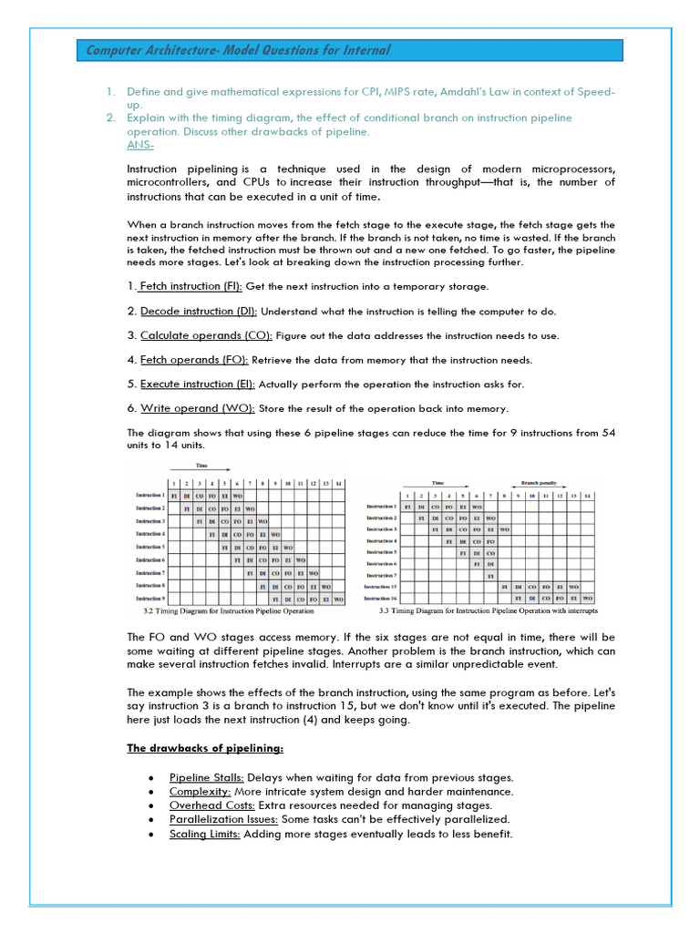 CA3 Suggetions-Computer Architecture | PDF | Cpu Cache | Central Processing Unit