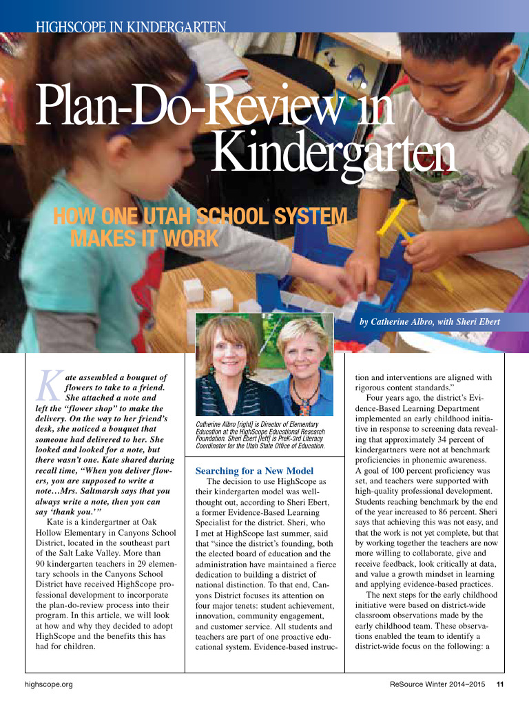 HSwinter2014 15 - 72 - Plan Do Review | PDF | Teachers | Human ...