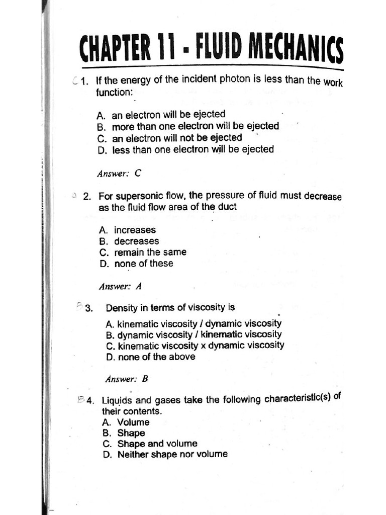 Fluid Mechanics (Elements) | PDF