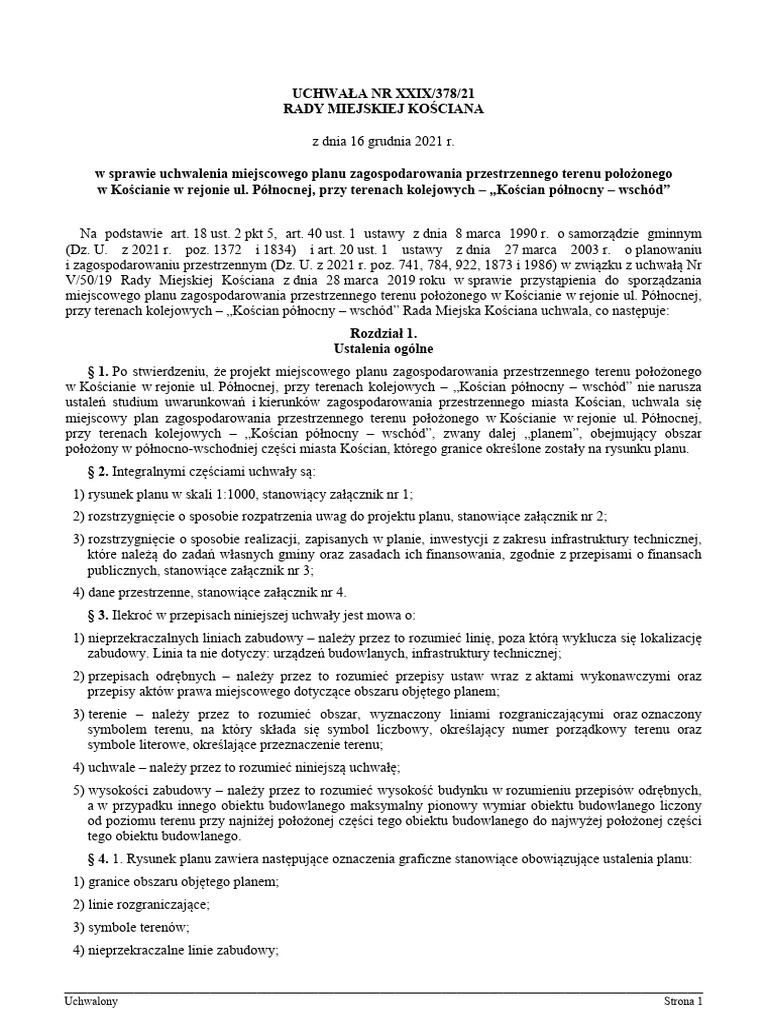 Uchwalony Strona 1 | PDF