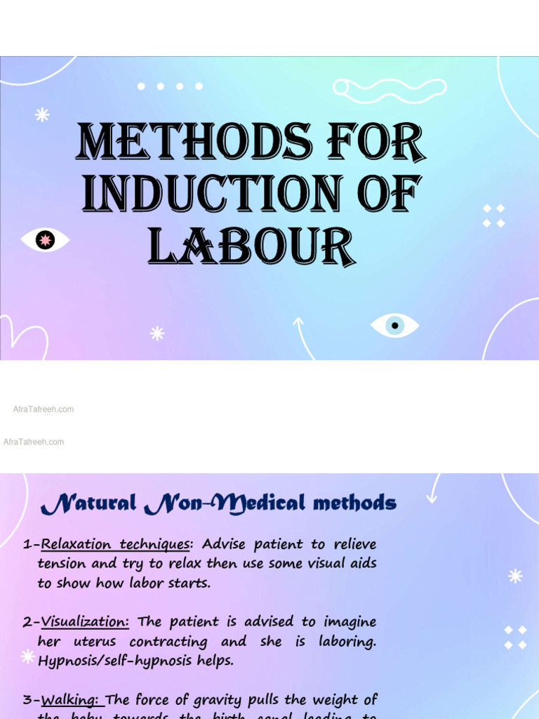 3-Induction of Labour - Methods - Natural and Mechanical Atf | PDF ...