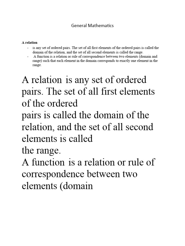General Mathematics Download Free Pdf Function Mathematics Cartesian Coordinate System