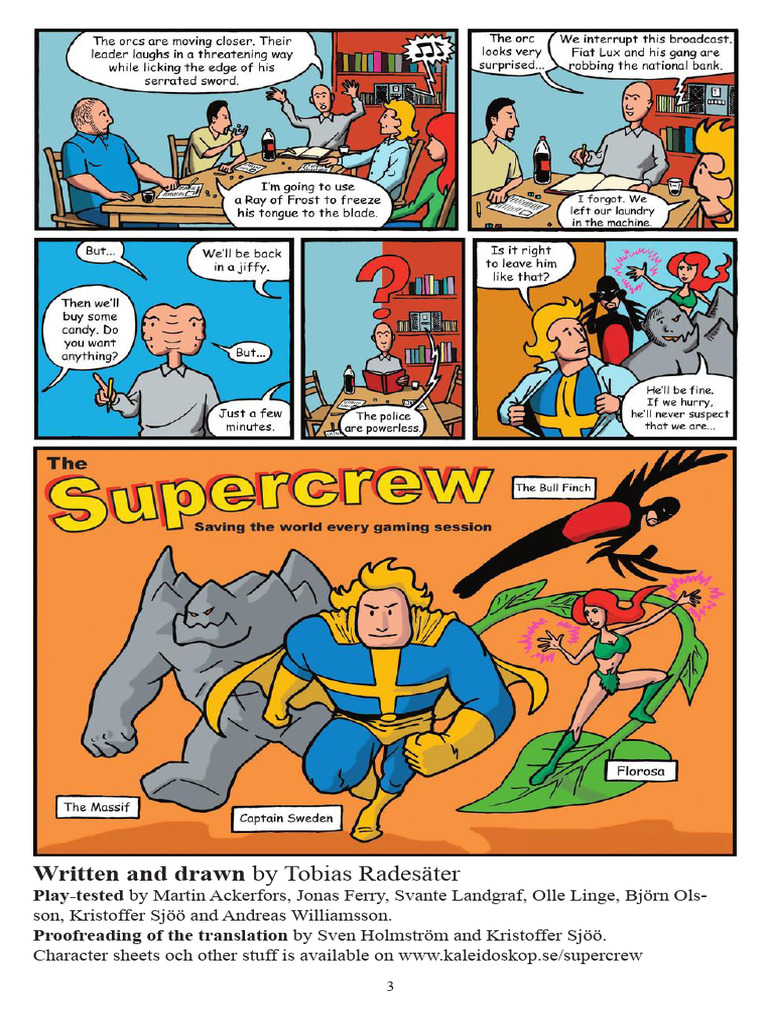 The Supercrew Core Rulebook | PDF