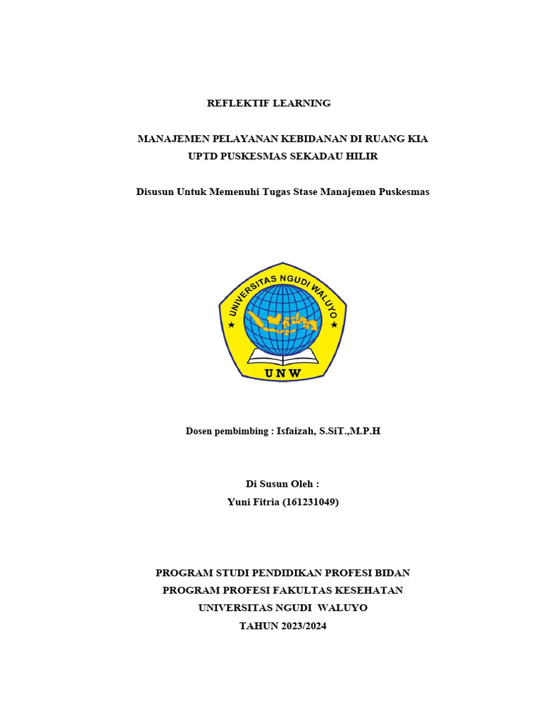 Manajemen Puskesmas: Ruang KIA | PDF