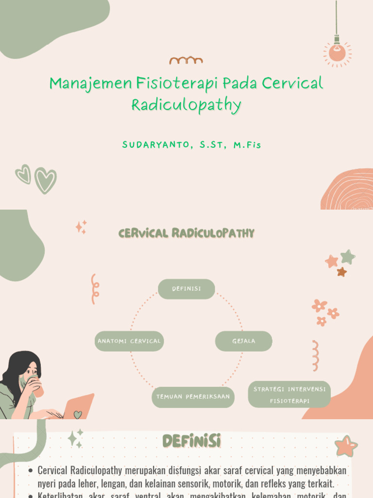 Manajemen Fisioterapi Pada Cervical Radiculopathy | PDF