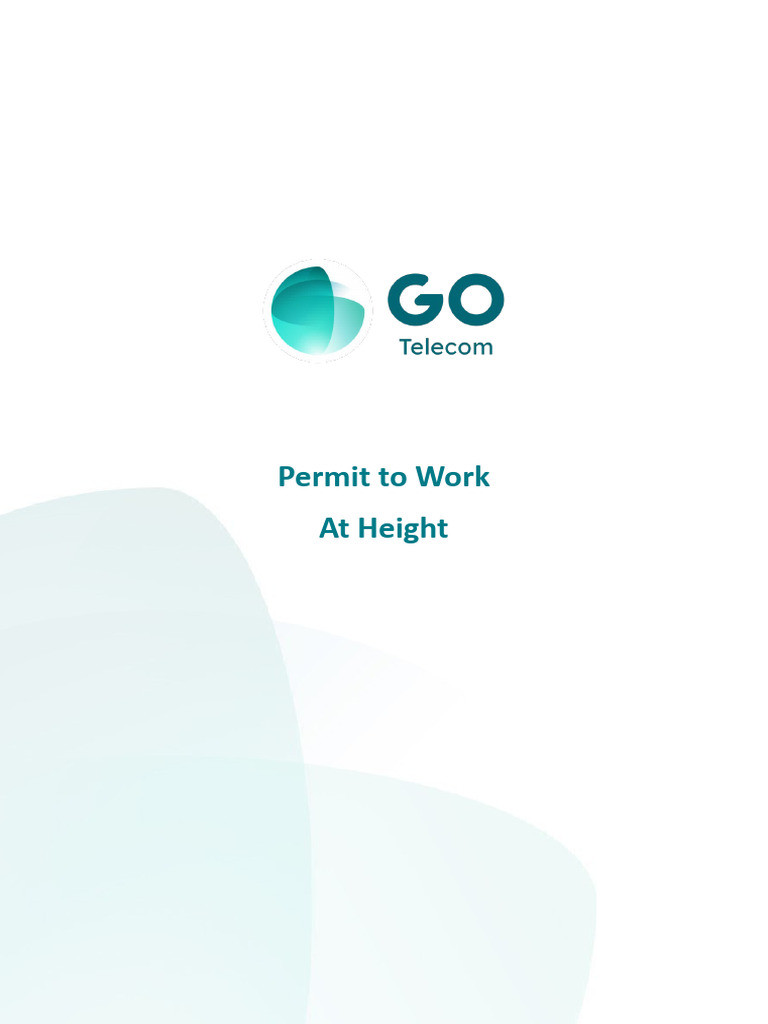 1.1 Permit To Work - Height | PDF | Safety | Fires