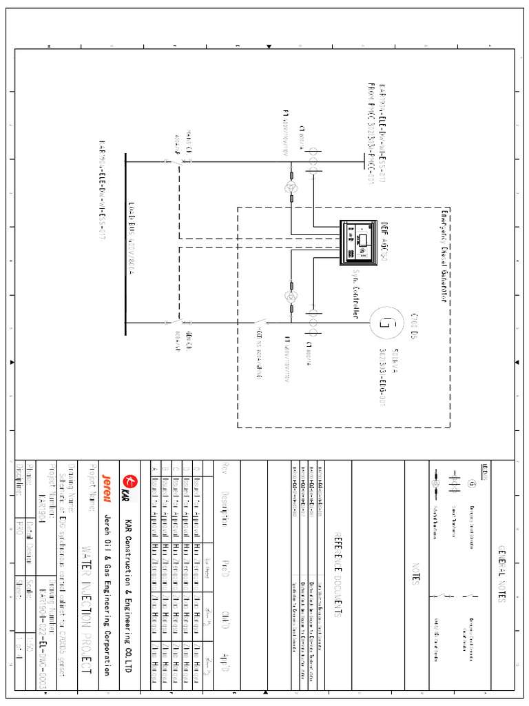 KAR1904 022 EL DWG 0003 - Schematic of EDG Synchronous Control Cabinet ...
