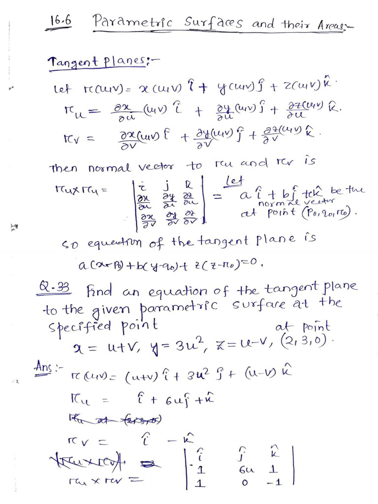 Calculus B 16.6-16.9 | PDF