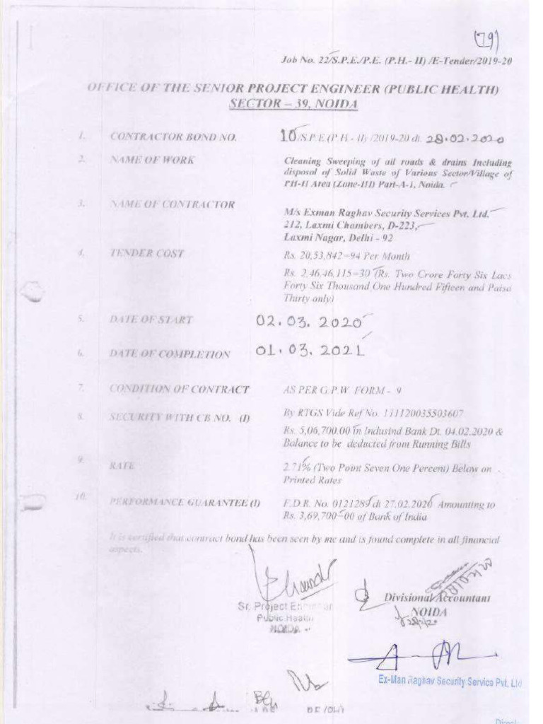 Erss Running Work Order | PDF