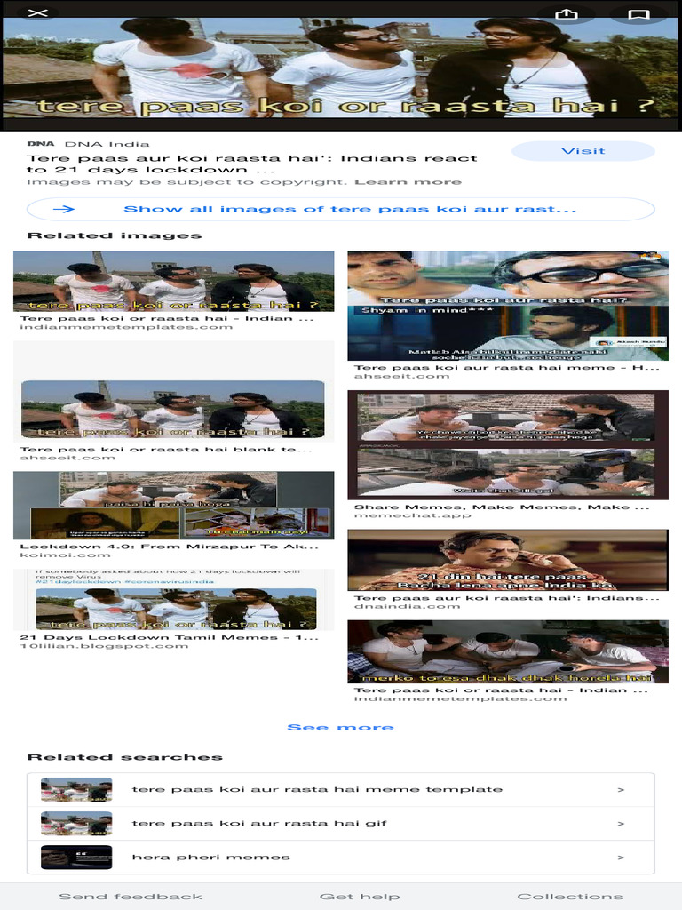 Tere Paas Koi Aur Rasta Hai Meme - Google Search | PDF | Cinema Of India