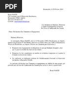 Exemple Lettre Explicative | PDF