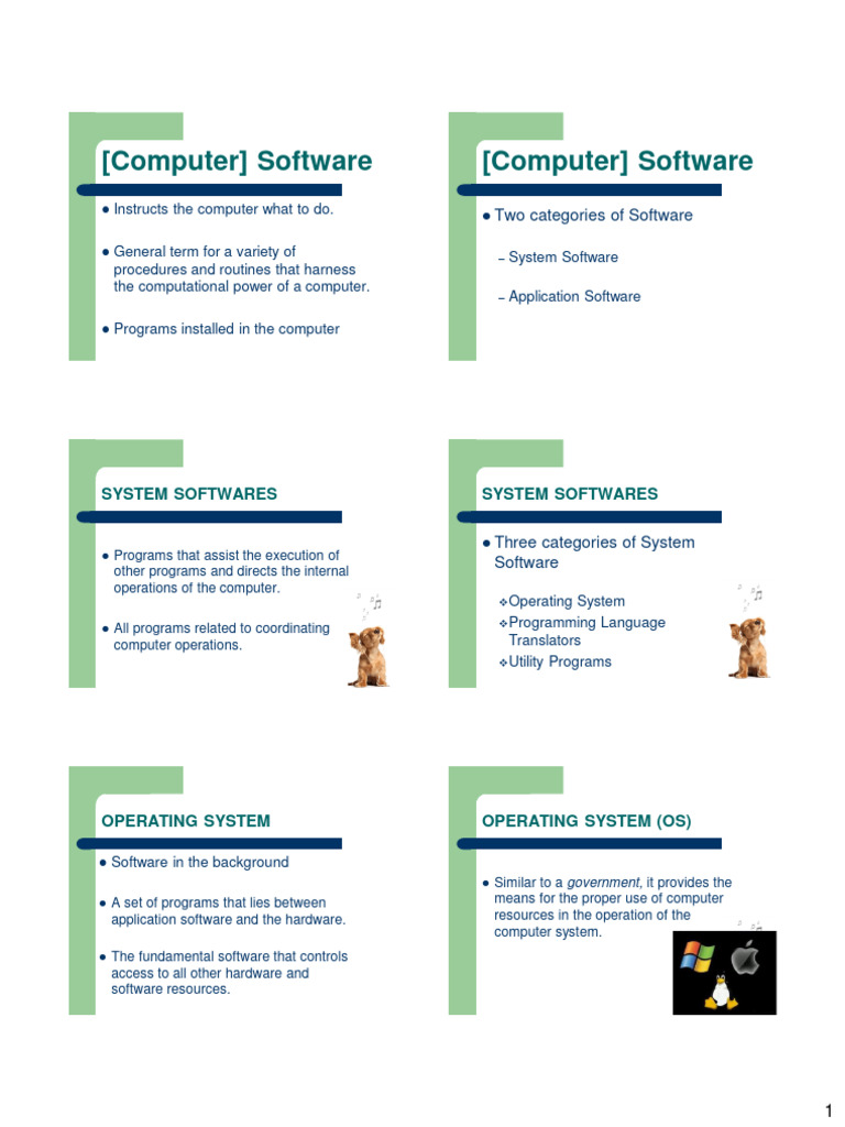 03 Computer Software HANDOUT 02 | PDF | Operating System | Software 03 Computer Software HANDOUT 02 | PDF | Operating System | Software