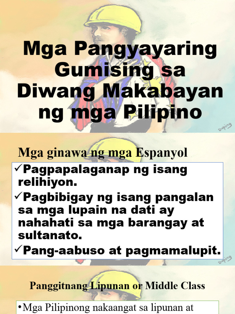 Mga Pangyayaring Gumising Sa Diwang Makabayan NG Mga Pilipino | PDF