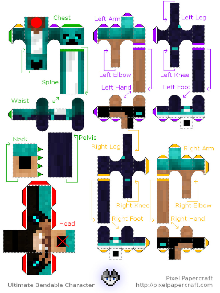 Minecraft Bendable Character | PDF