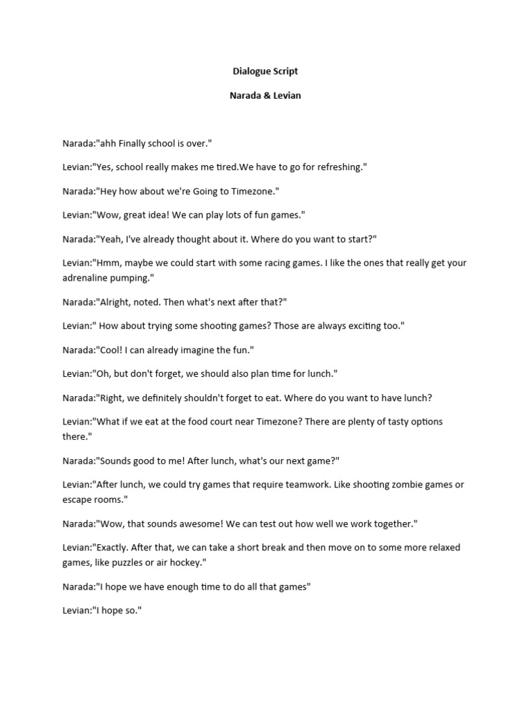 Dialogue Script-WPS Office | PDF