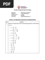 Training Exercises 04 - Diagonalization - Solution | PDF | Eigenvalues And Eigenvectors | Matrix ...
