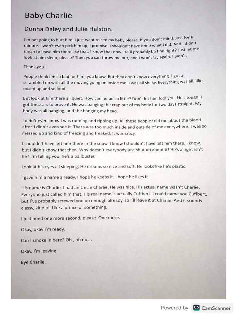 English Monologue | PDF