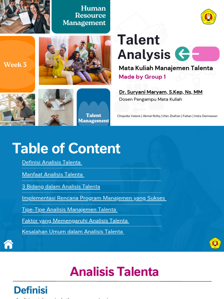 Talent Analysis | PDF