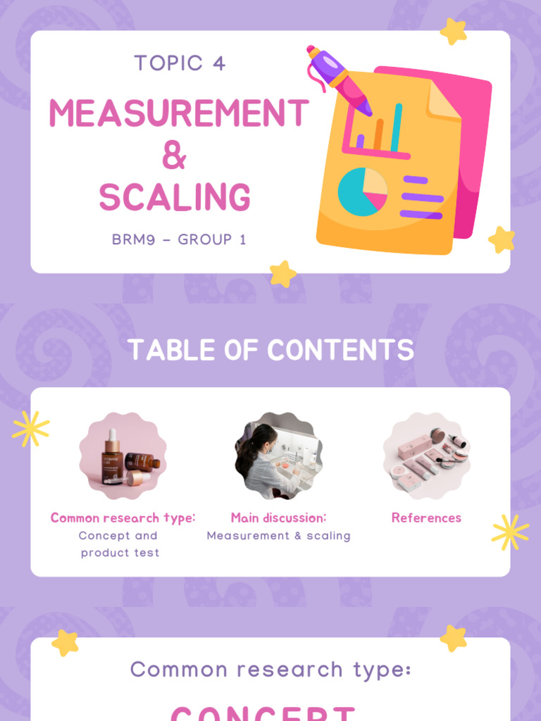 Topic 4 - Measurement Scaling PFD - 2 | PDF | Validity (Statistics) | Science